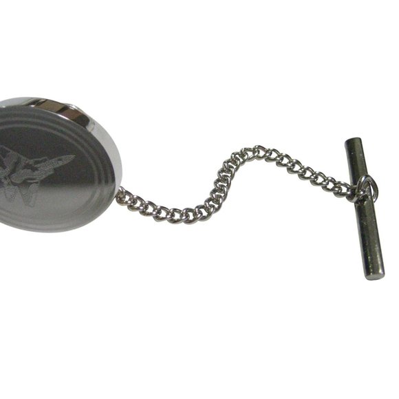 Kiola Designs | Accessories | Etched Oval Fighter Jet Plane Tie Tack ...